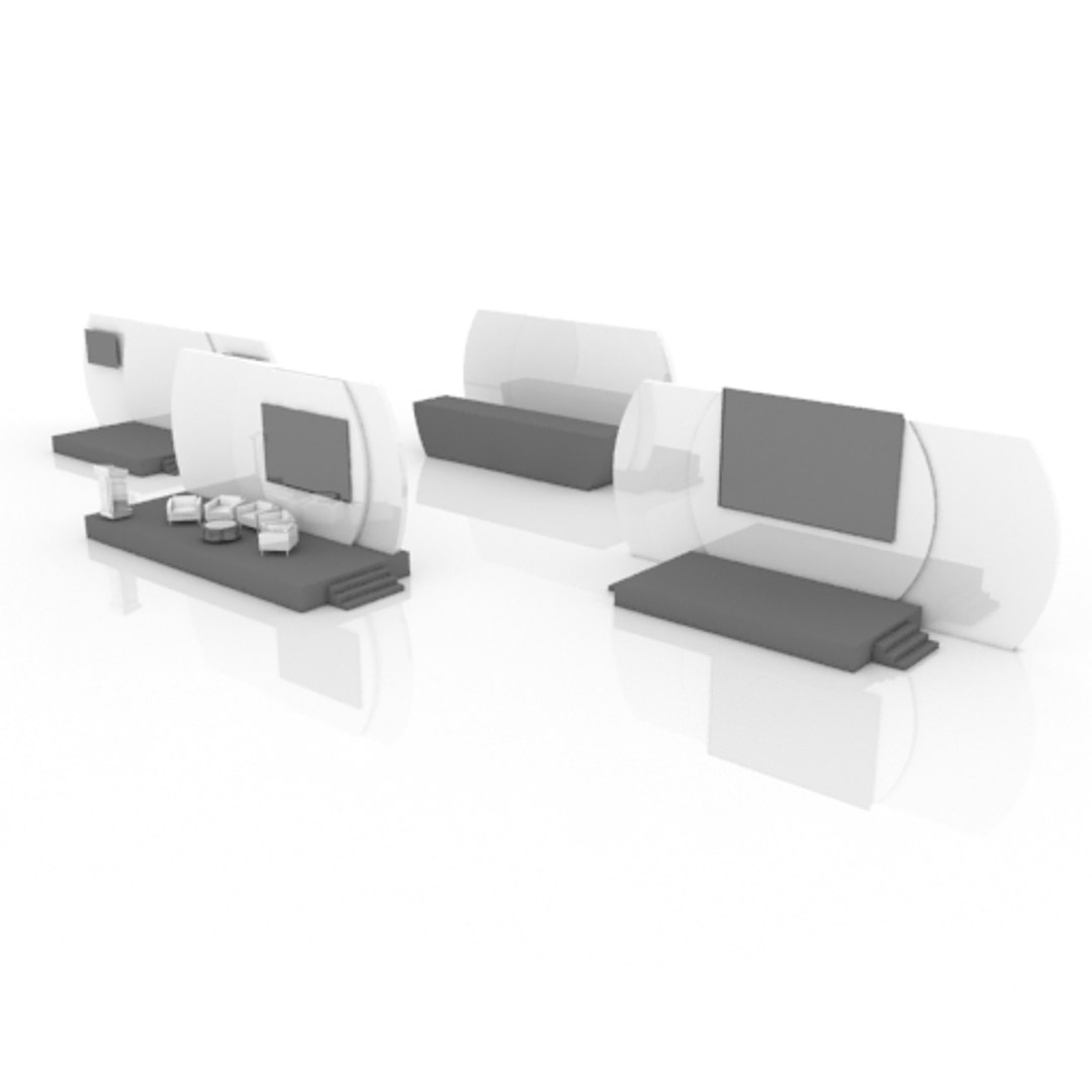 3D Model Rostrum Stage Backdrop - TurboSquid 1322684