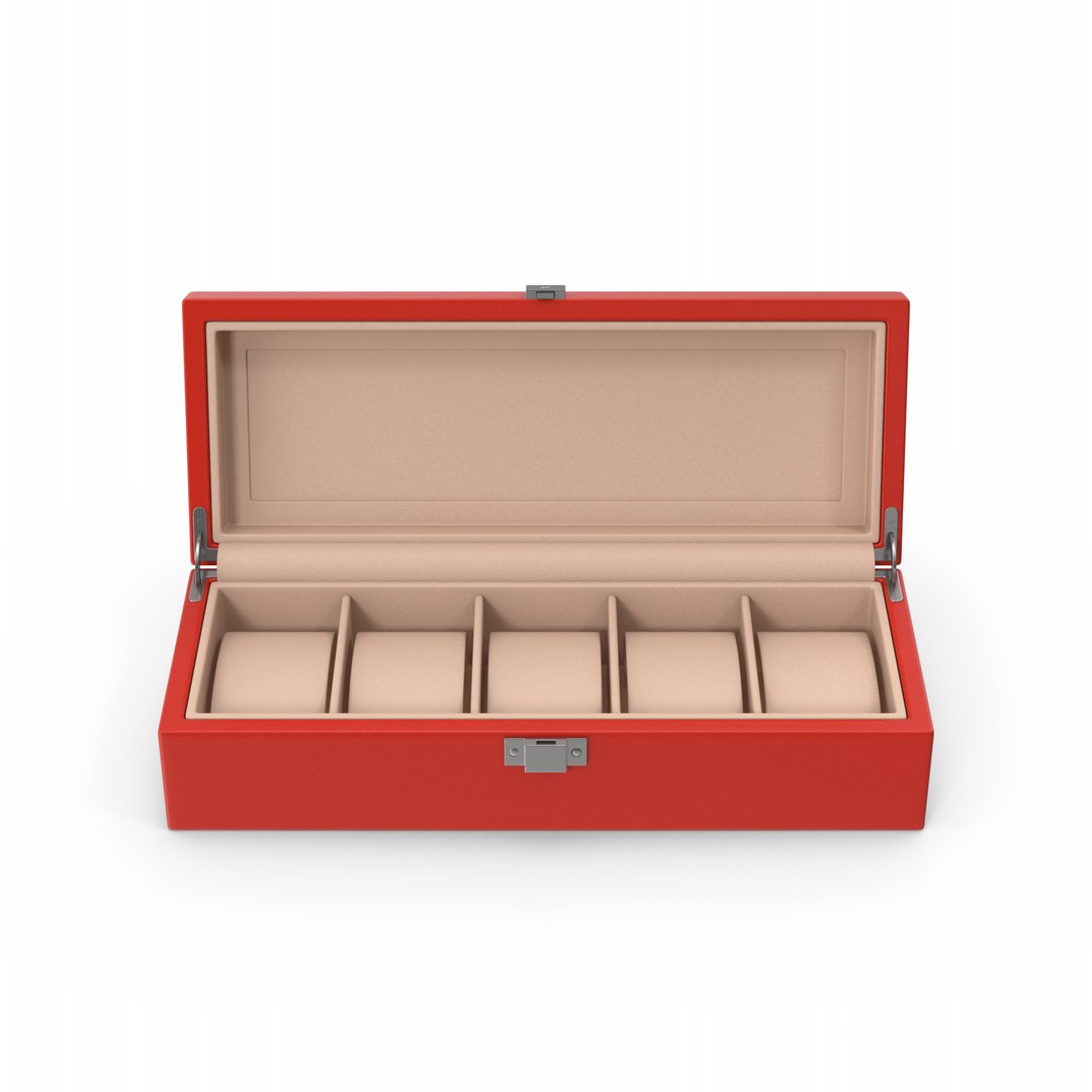 Red Watch Box 3D - TurboSquid 2173525