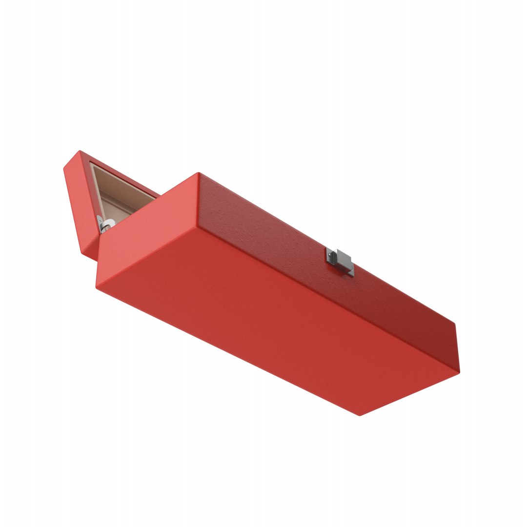 Red Watch Box 3D - TurboSquid 2173525