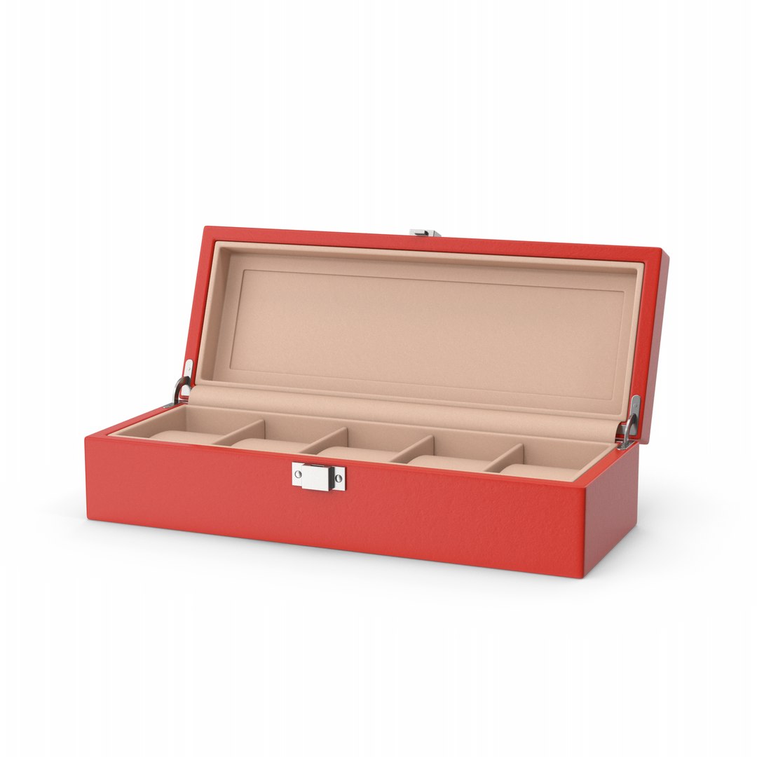 Red Watch Box 3D - TurboSquid 2173525