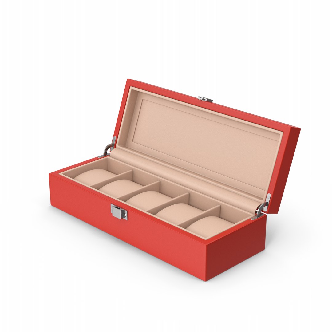 Red Watch Box 3D - TurboSquid 2173525