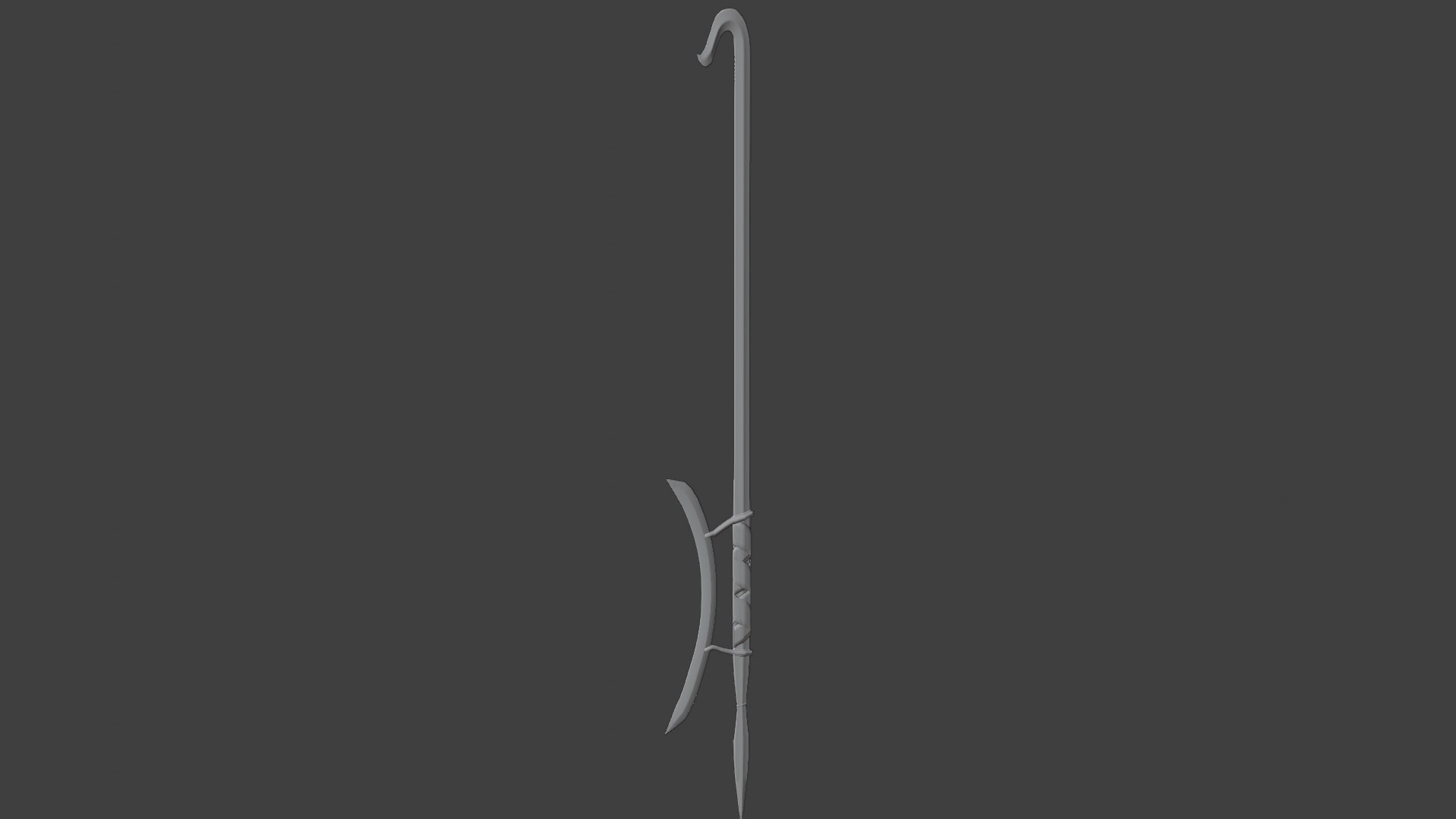 Mace Trident Staff 3D - TurboSquid 1672663