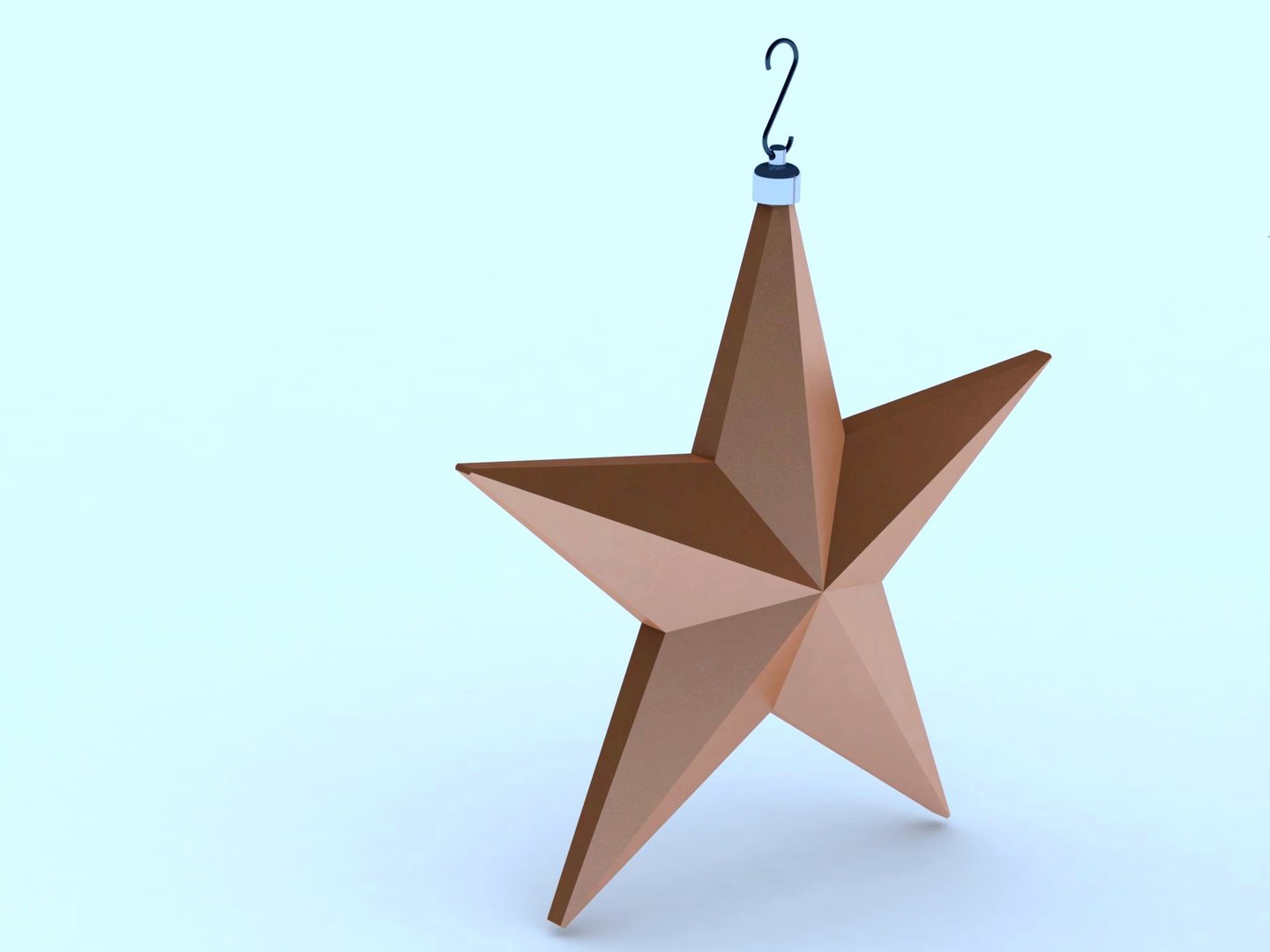 3d Model Of Star Tree Topper