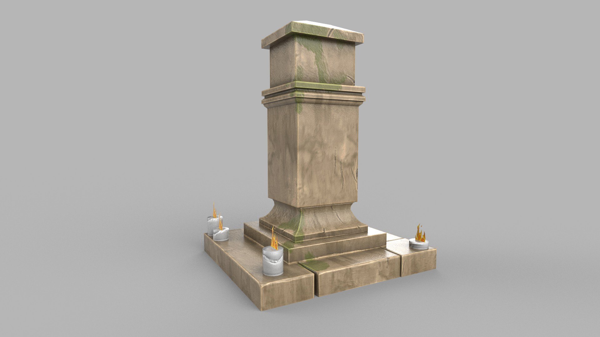 3D Stylized Tomb Stone - TurboSquid 1846711