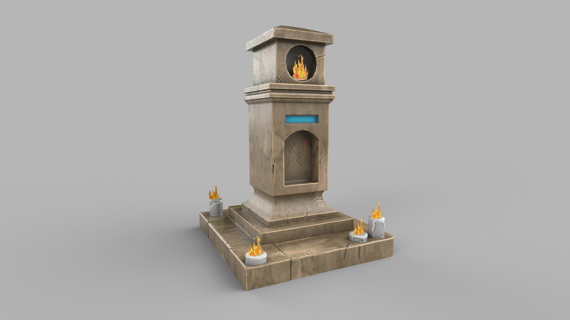 3D Stylized Tomb Stone - TurboSquid 1846711