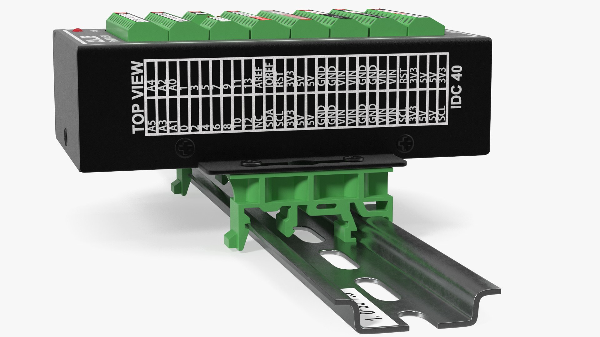 3D Mega Screw Terminal Block Din Rail - TurboSquid 1894103