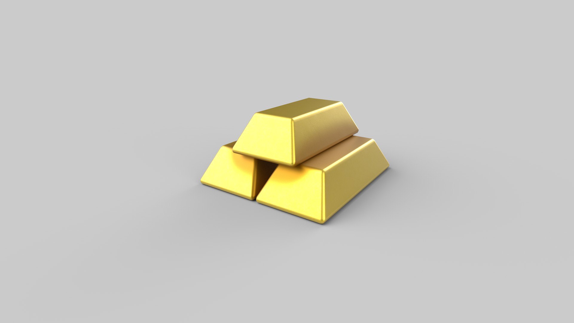 3D Gold Bar Model - TurboSquid 2092929