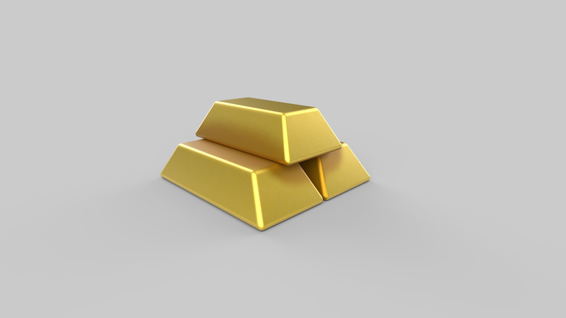 3D Gold Bar Model - TurboSquid 2092929