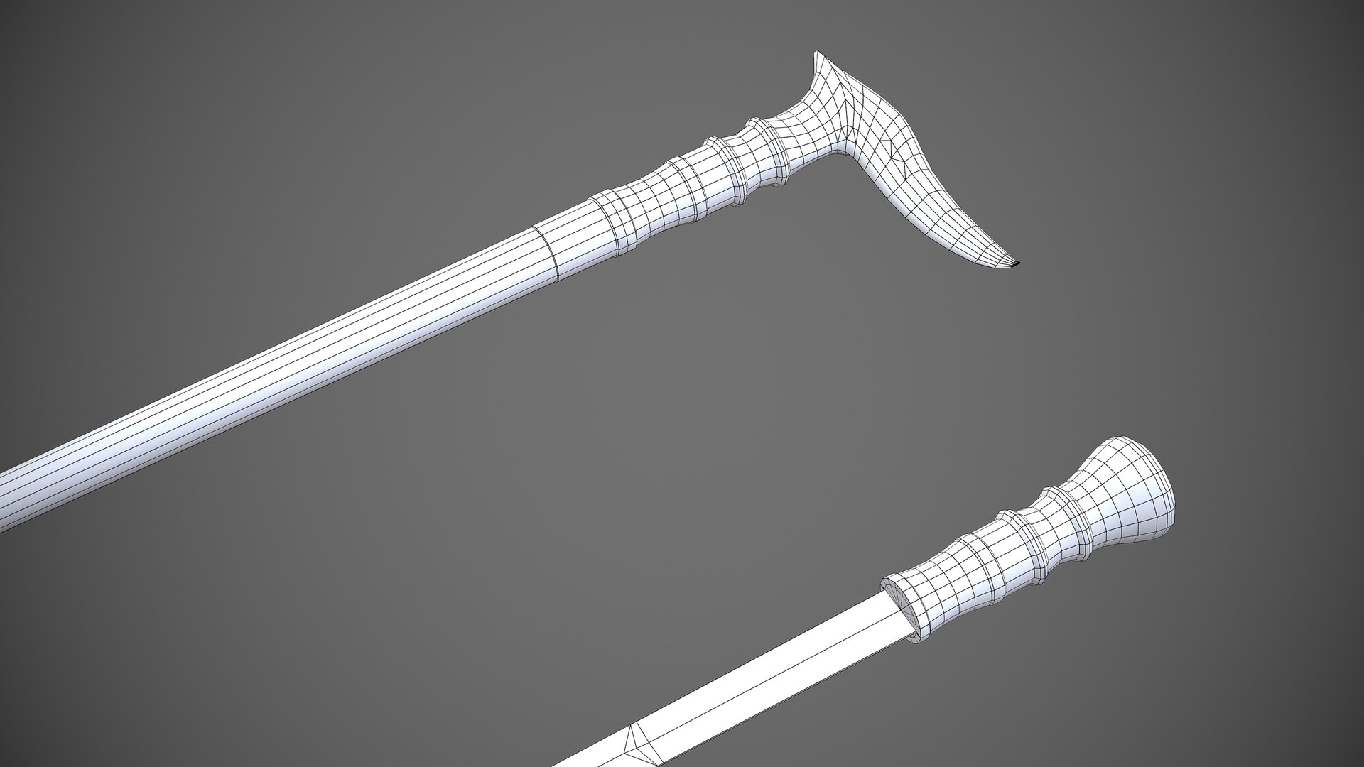 3D Model Victorian Cane-sword - TurboSquid 1948905