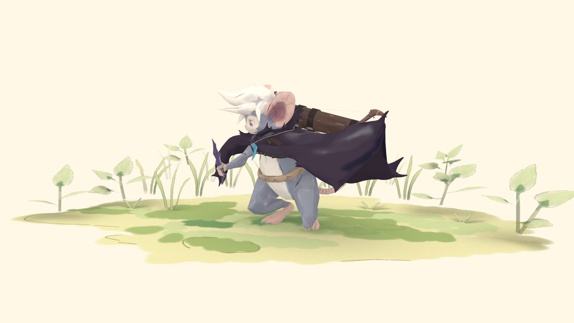 3D Adventurer Mouse Lowpoly Rigged Model - TurboSquid 1946650