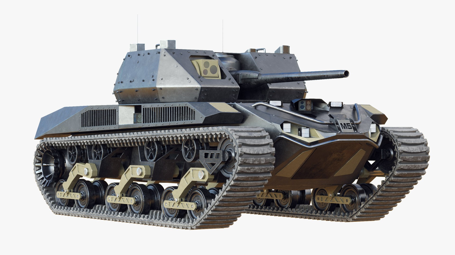 Future Electric Tank 3D Model - TurboSquid 1579724