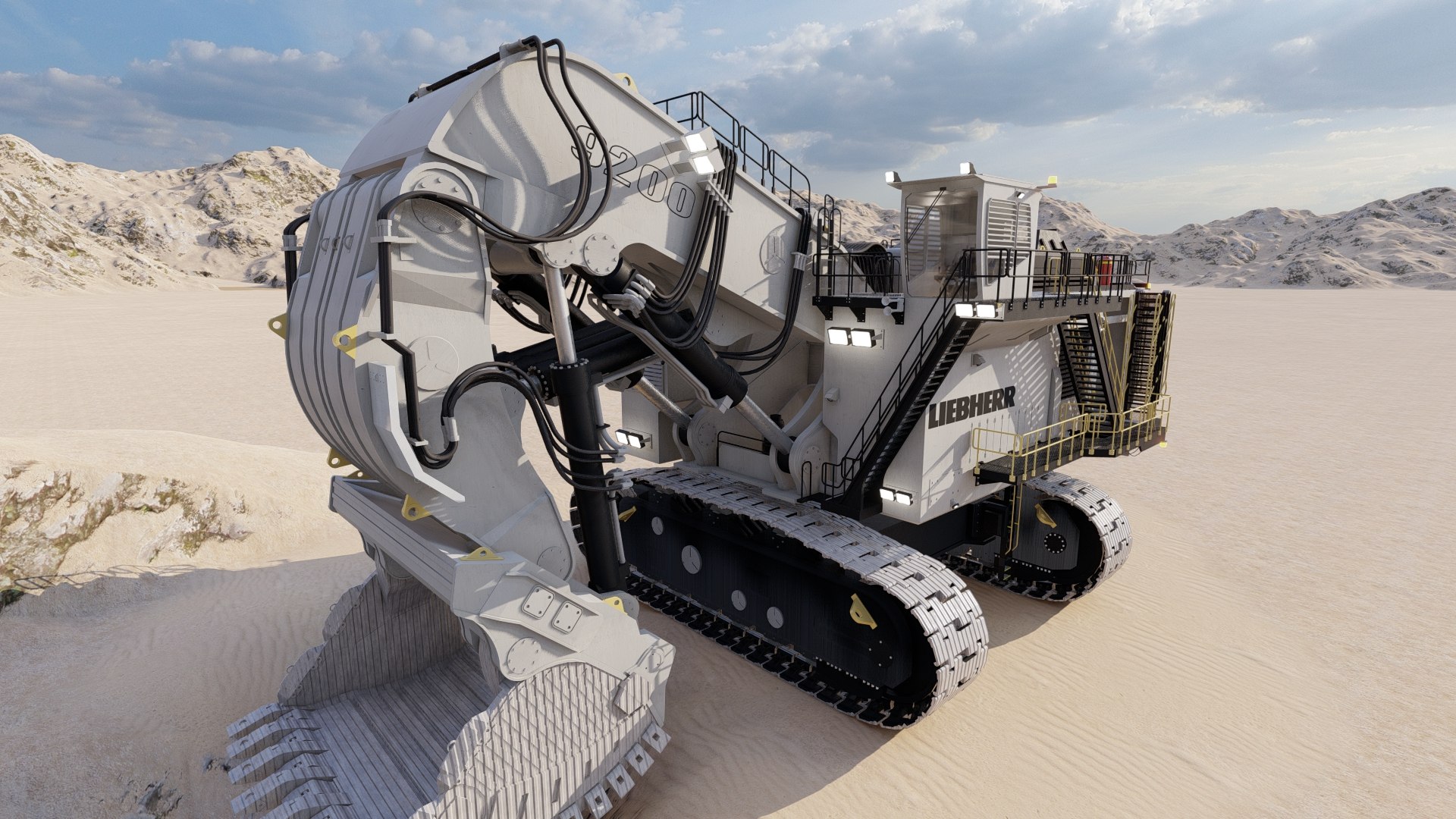 Liebherr R9200 3D Model - TurboSquid 2218627