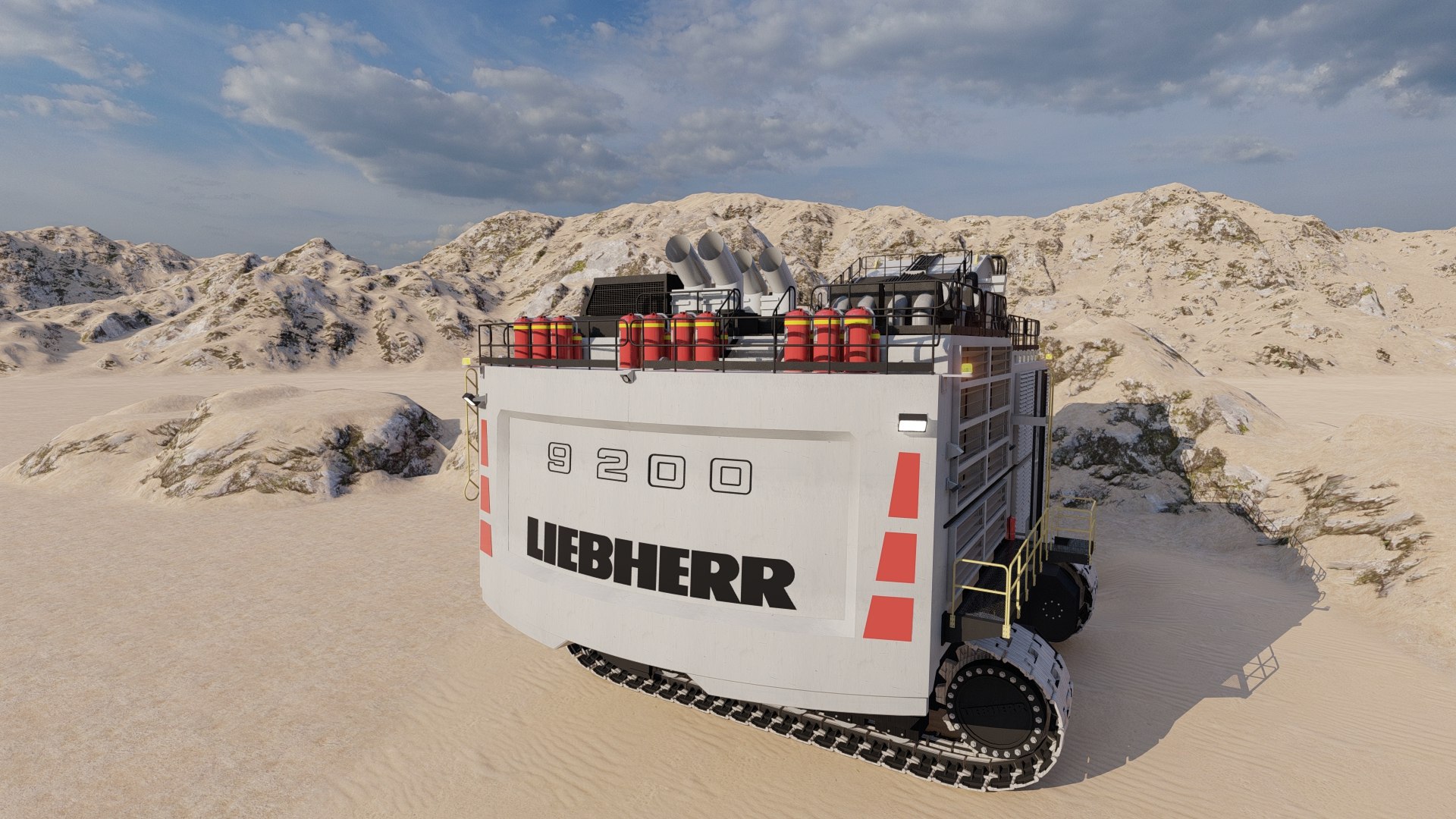 Liebherr R9200 3D Model - TurboSquid 2218627