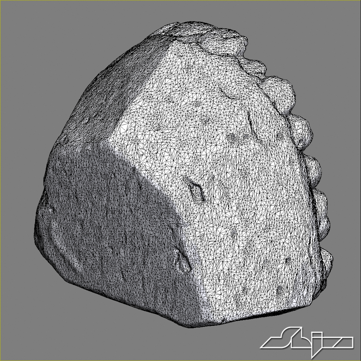 3d model gypsum mould teeth scan