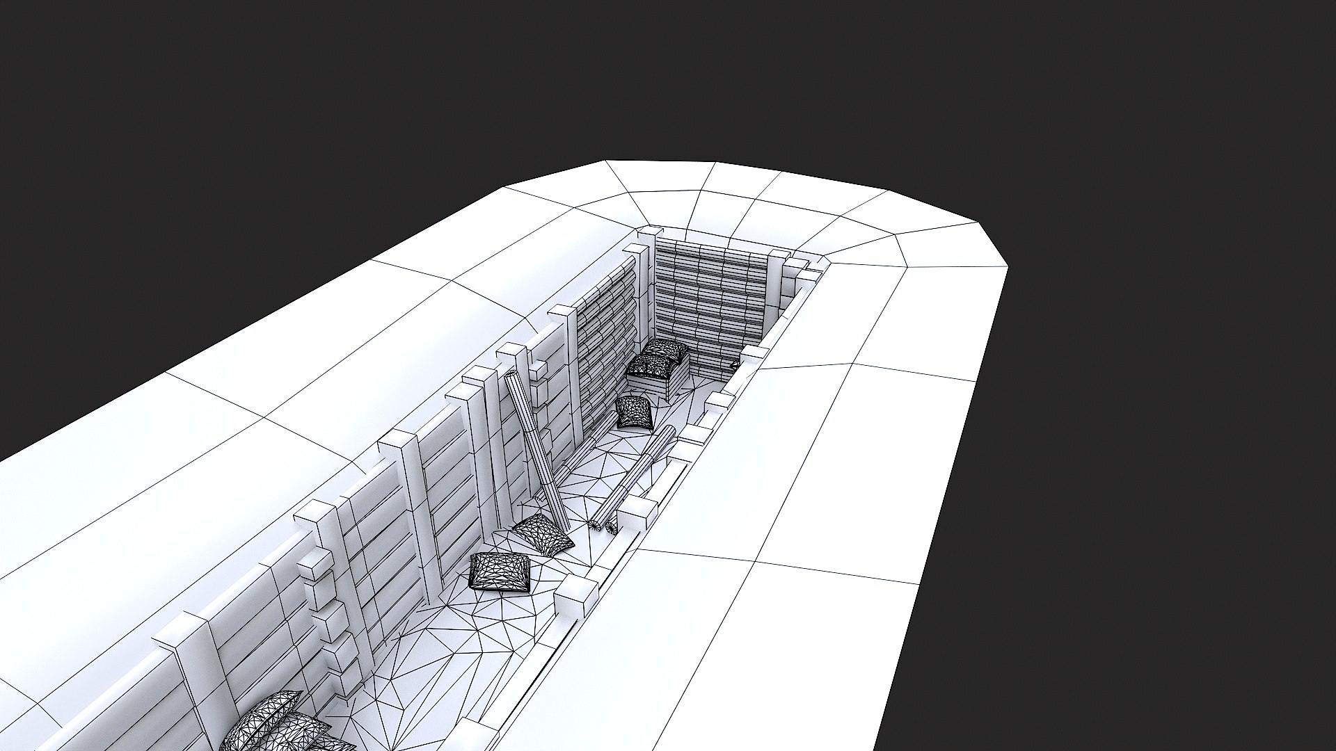 3D Modular Low Poly PBR Army Trenches - TurboSquid 2360175