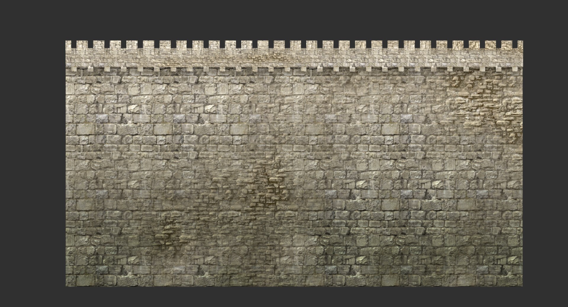Blender Wall Medieval 3D Model - TurboSquid 1336876