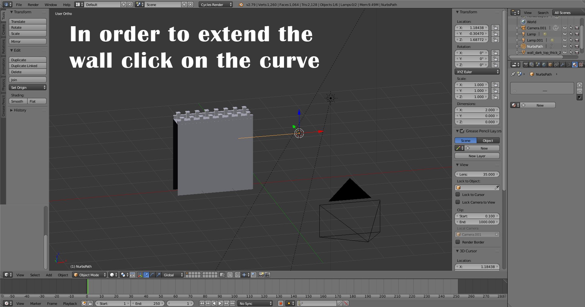 Blender Wall Medieval 3D Model - TurboSquid 1336876