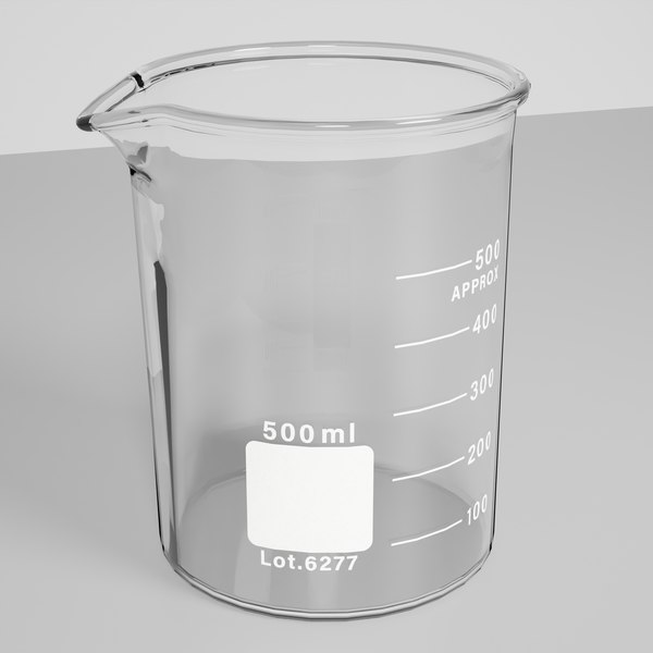Beaker 500 ml model - TurboSquid 1775372