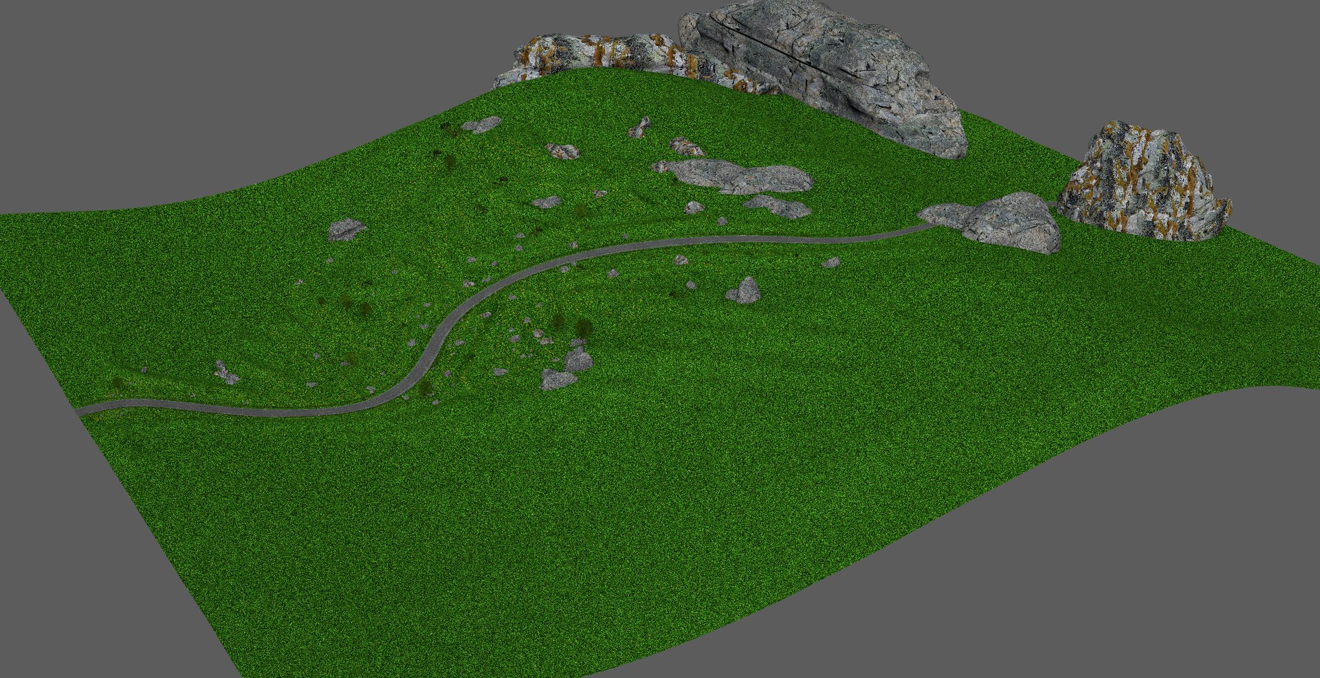 Road Cartoon Toon 3D Model - TurboSquid 1320989