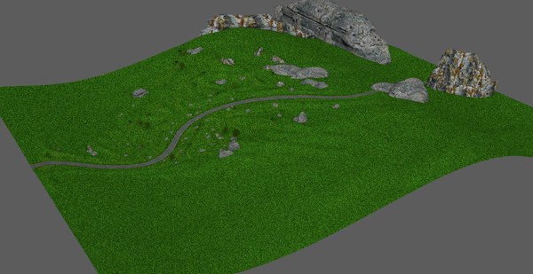 Road cartoon toon 3D model - TurboSquid 1320989