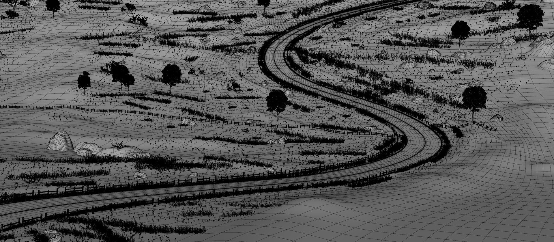 Road Cartoon Toon 3D Model - TurboSquid 1320989