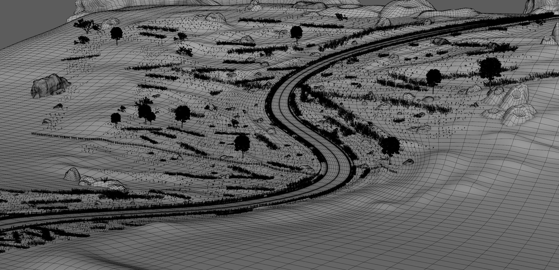 Road Cartoon Toon 3D Model - TurboSquid 1320989