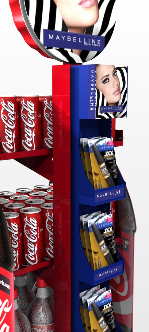 Standing display cross marketing model - TurboSquid 1501238