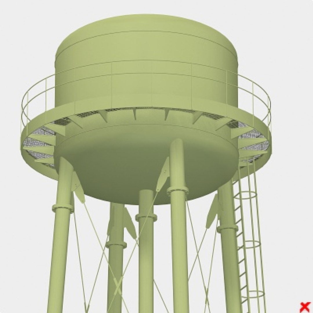 3d Water Tower Model