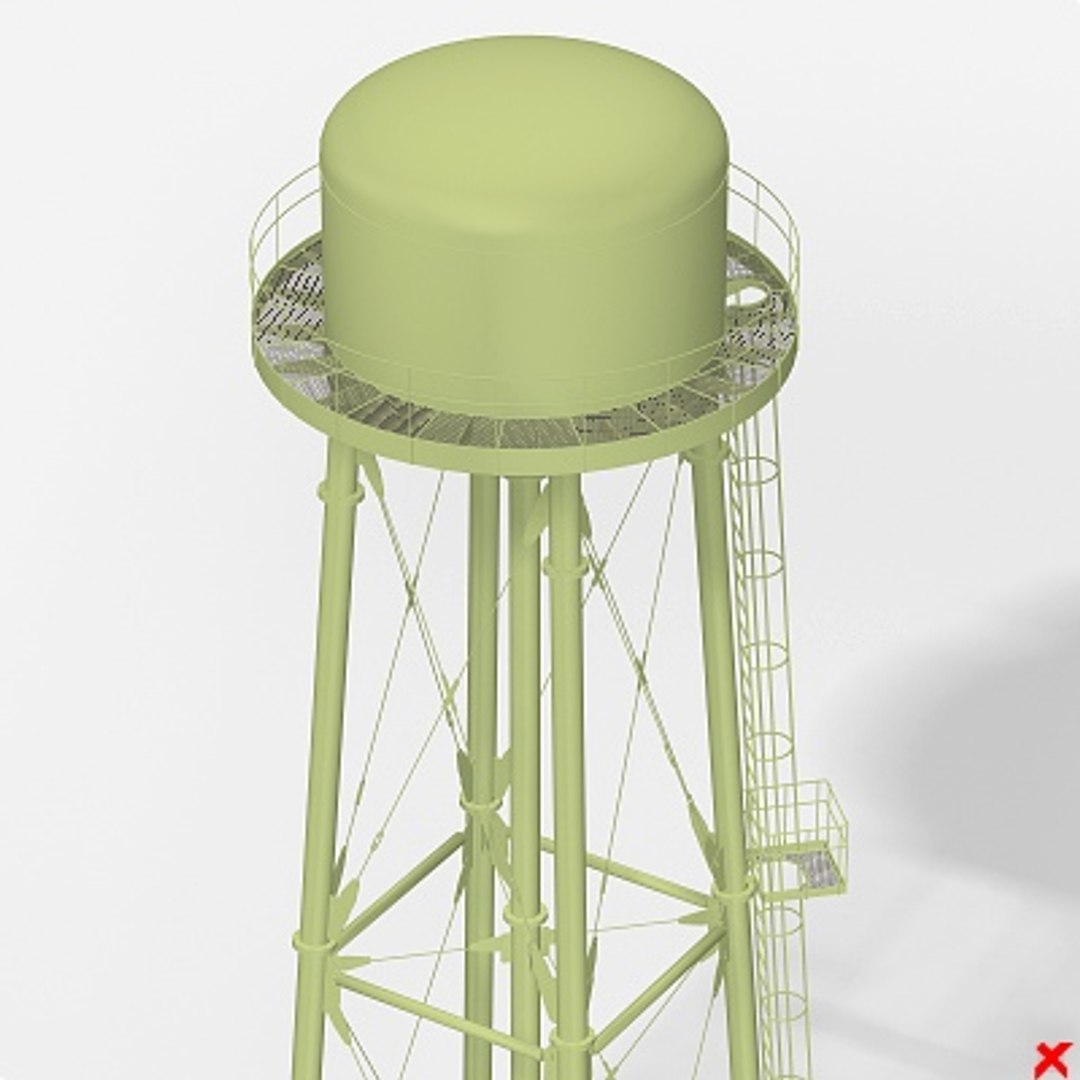 3d Water Tower Model