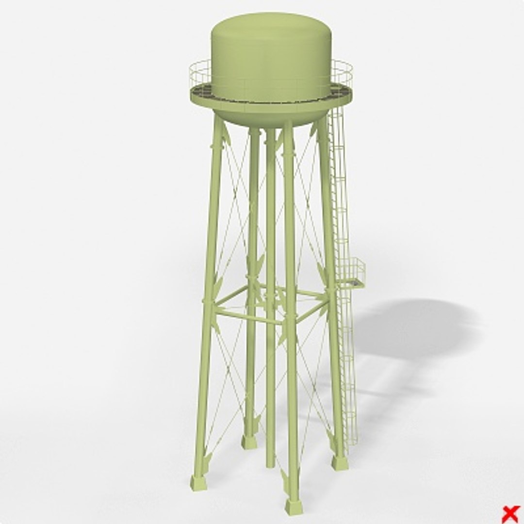 3d Water Tower Model