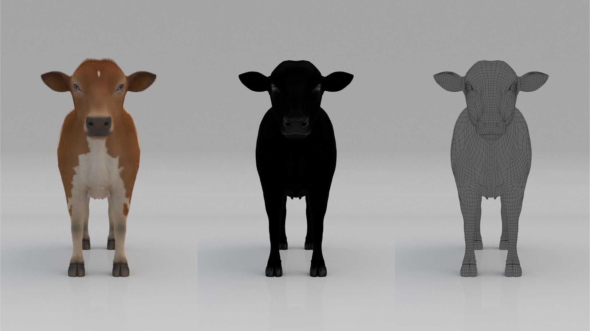 Dairy Cow FUR ANIMATED 3D Model - TurboSquid 1962775