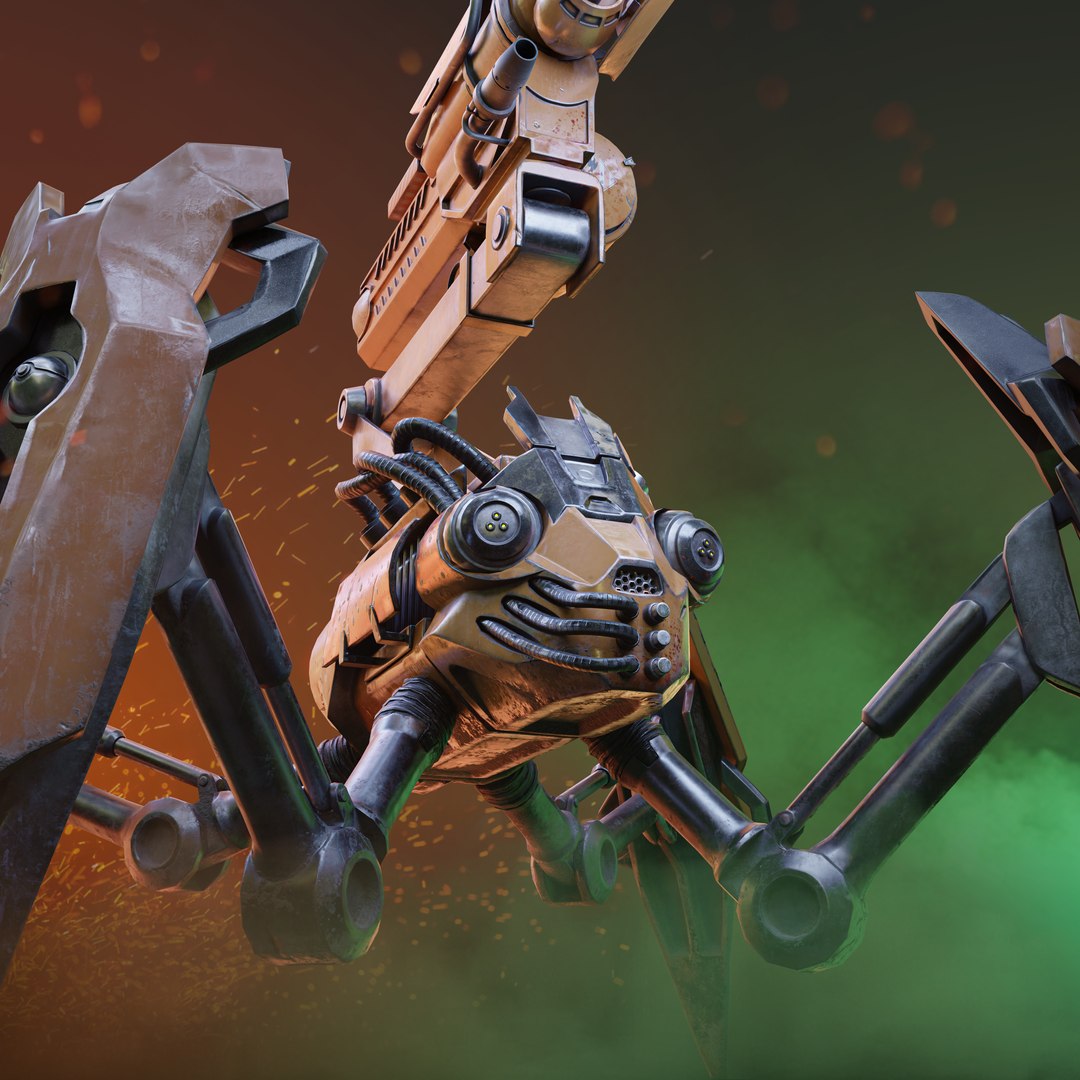 Military Bot 3D Model - TurboSquid 2114372