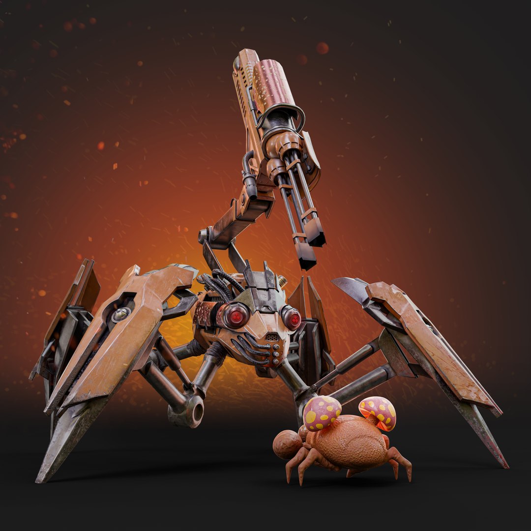 Military Bot 3D Model - TurboSquid 2114372