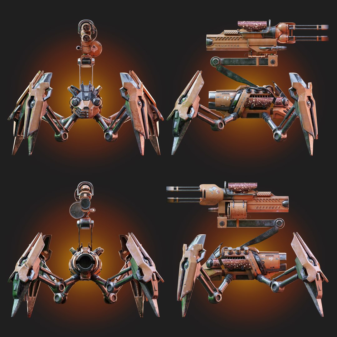 Military Bot 3D Model - TurboSquid 2114372