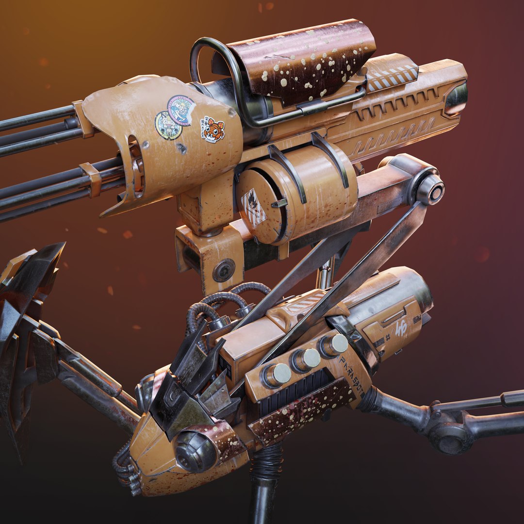 Military Bot 3D Model - TurboSquid 2114372