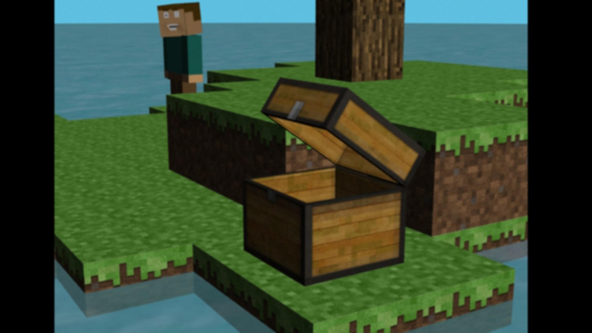 minecraft scene tree 3d model