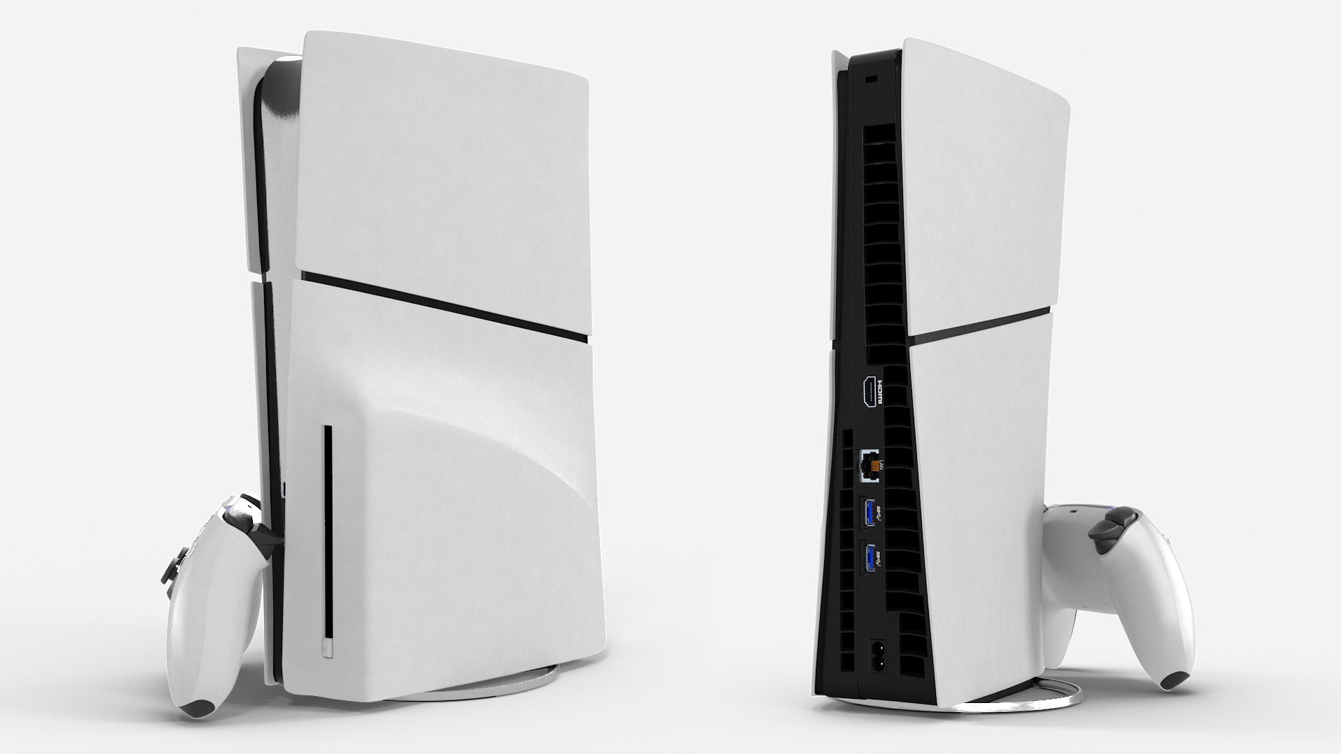 3D Digital Gaming Console With Controller - TurboSquid 2203318