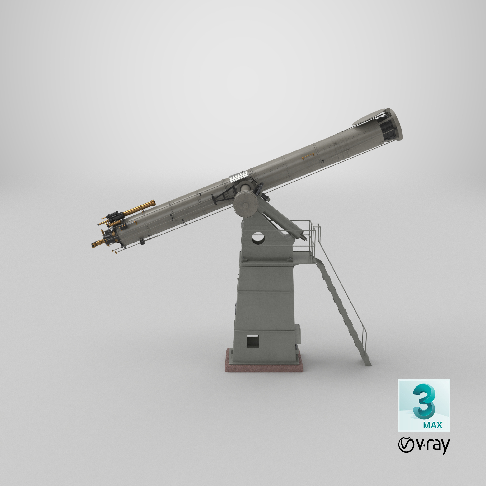 3d model observatory telescope
