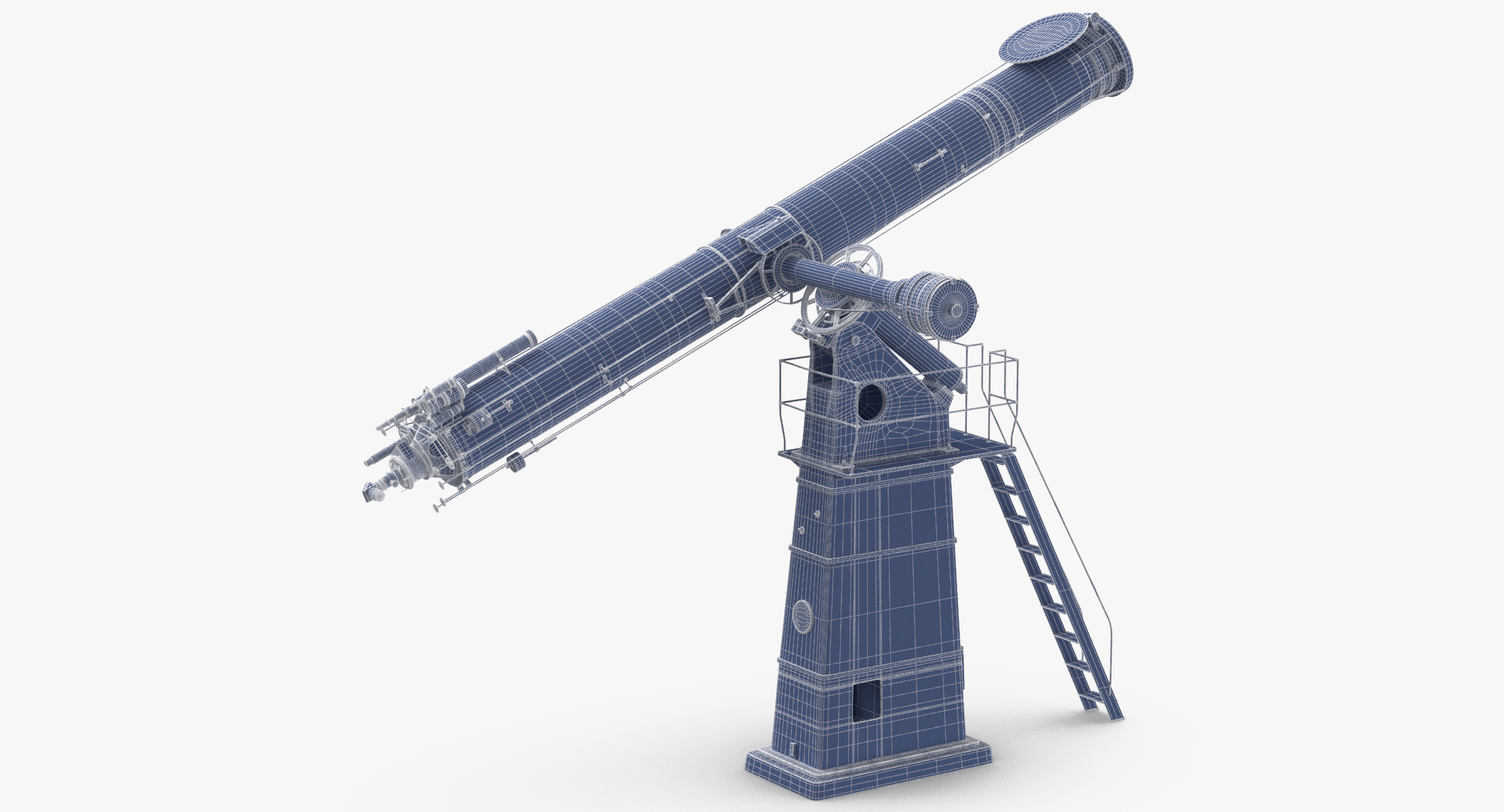 3d model observatory telescope