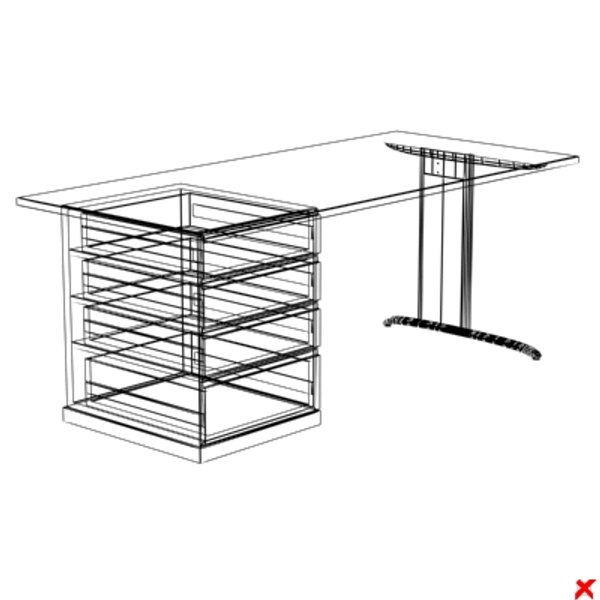 free 3ds model office table