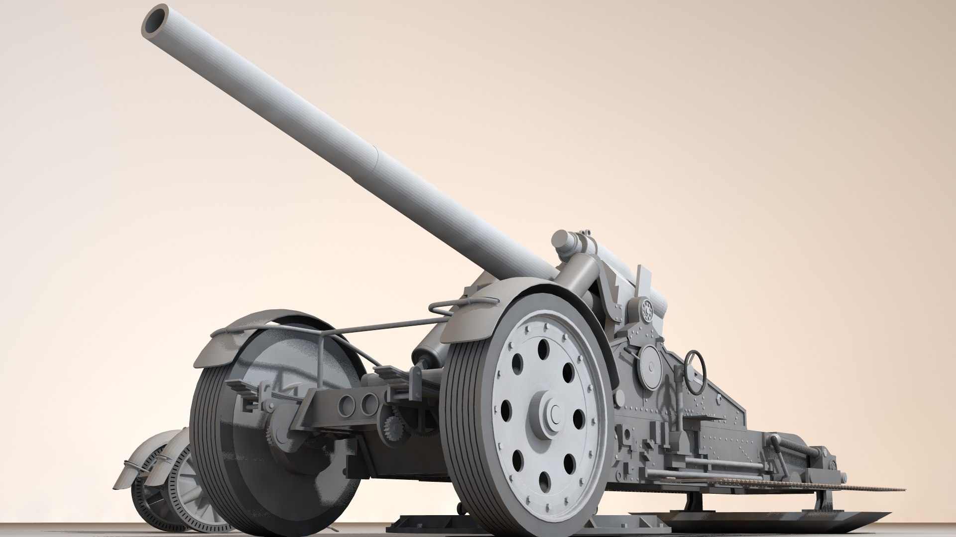 21 Cm Morser 18 3D Model - TurboSquid 2335778