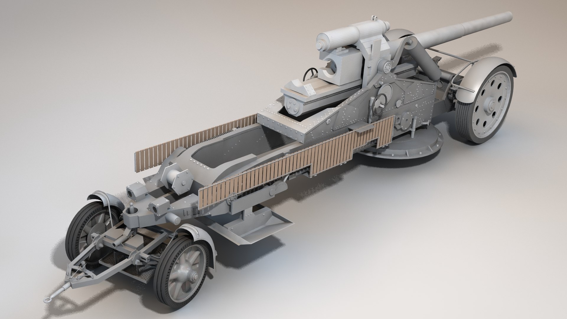 21 Cm Morser 18 3D Model - TurboSquid 2335778