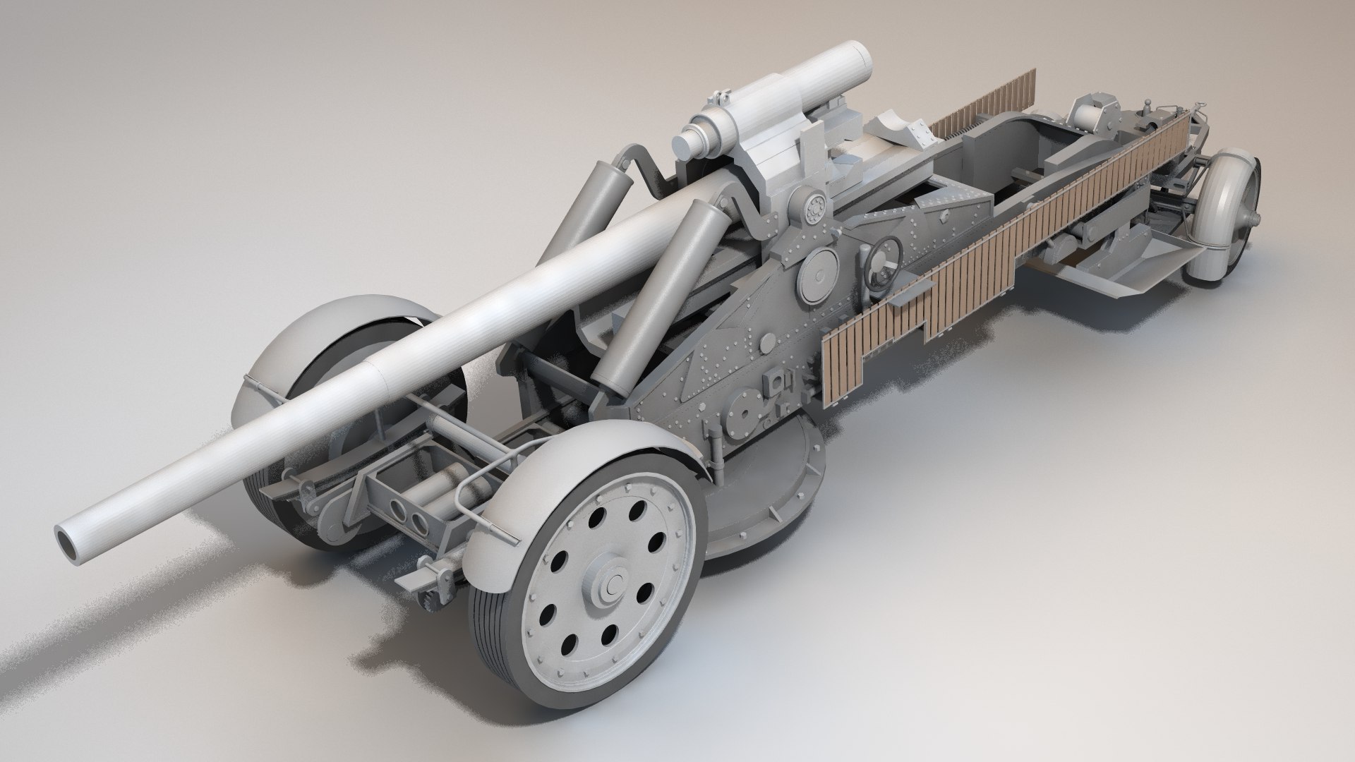 21 Cm Morser 18 3D Model - TurboSquid 2335778