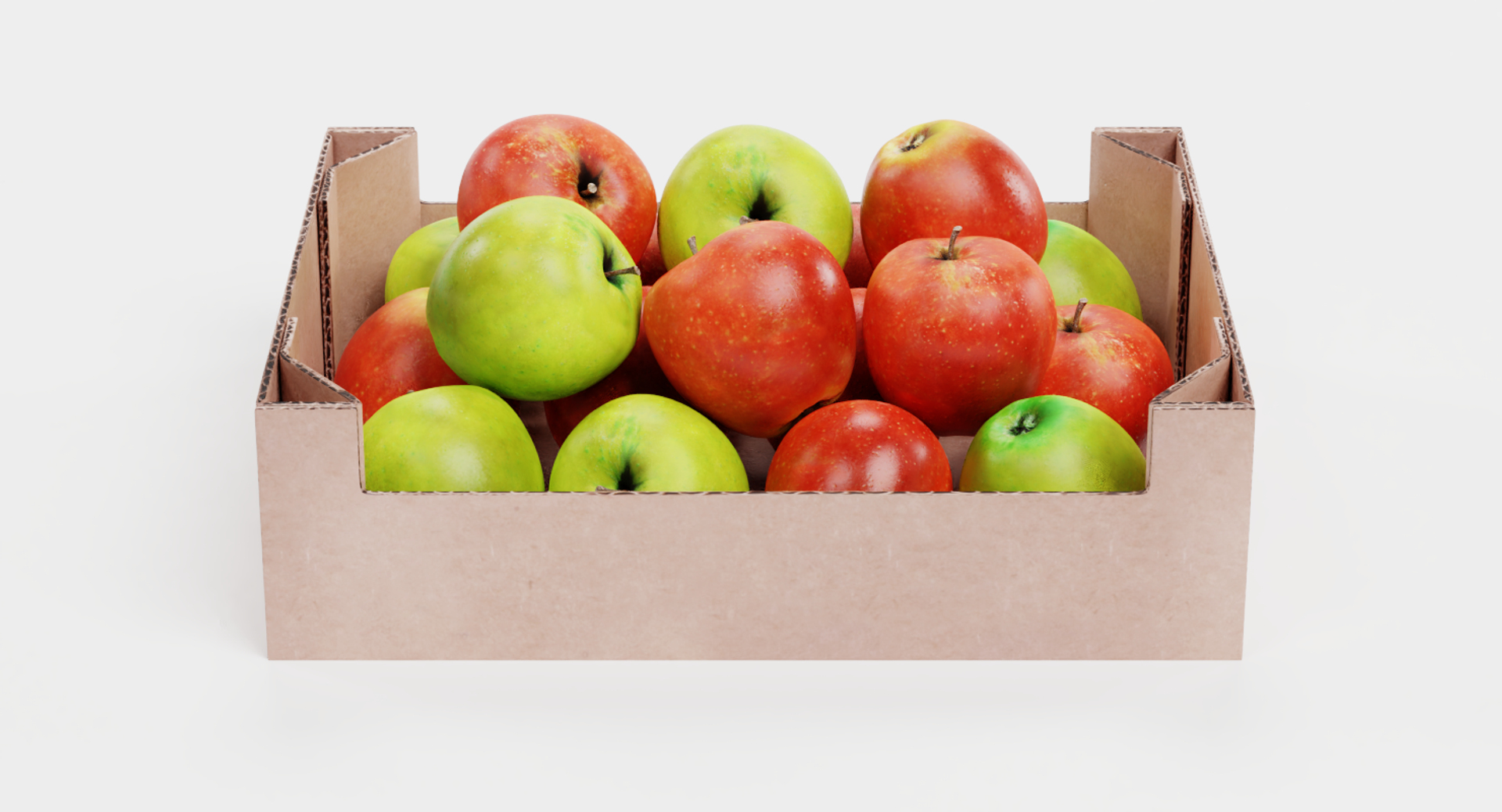 Apples Box 3D Model - TurboSquid 1405402