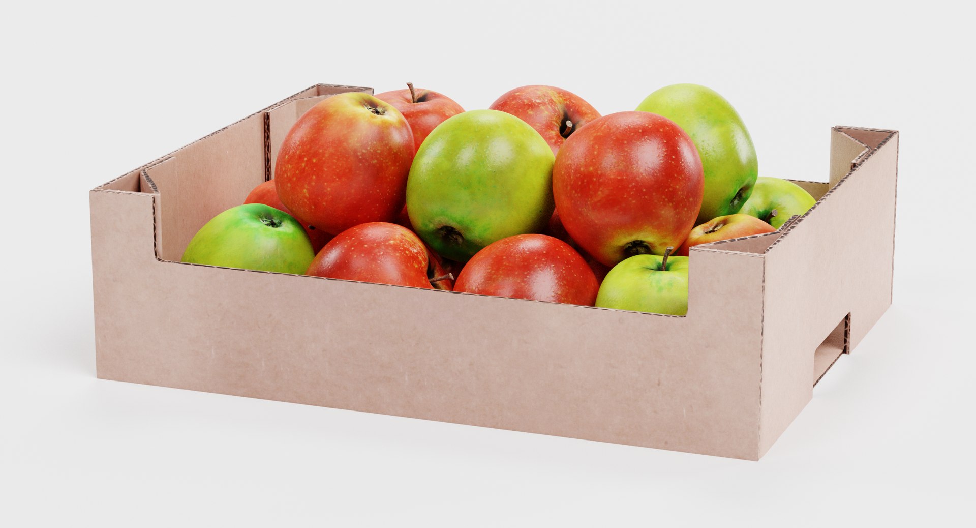 Apples Box 3D Model - TurboSquid 1405402