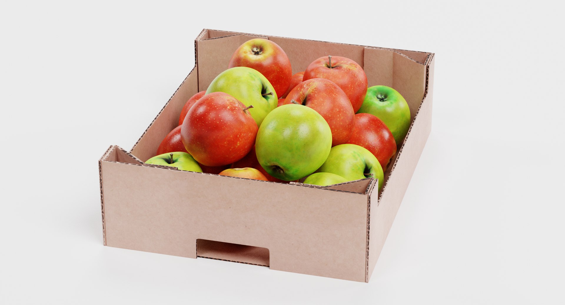 Apples Box 3D Model - TurboSquid 1405402