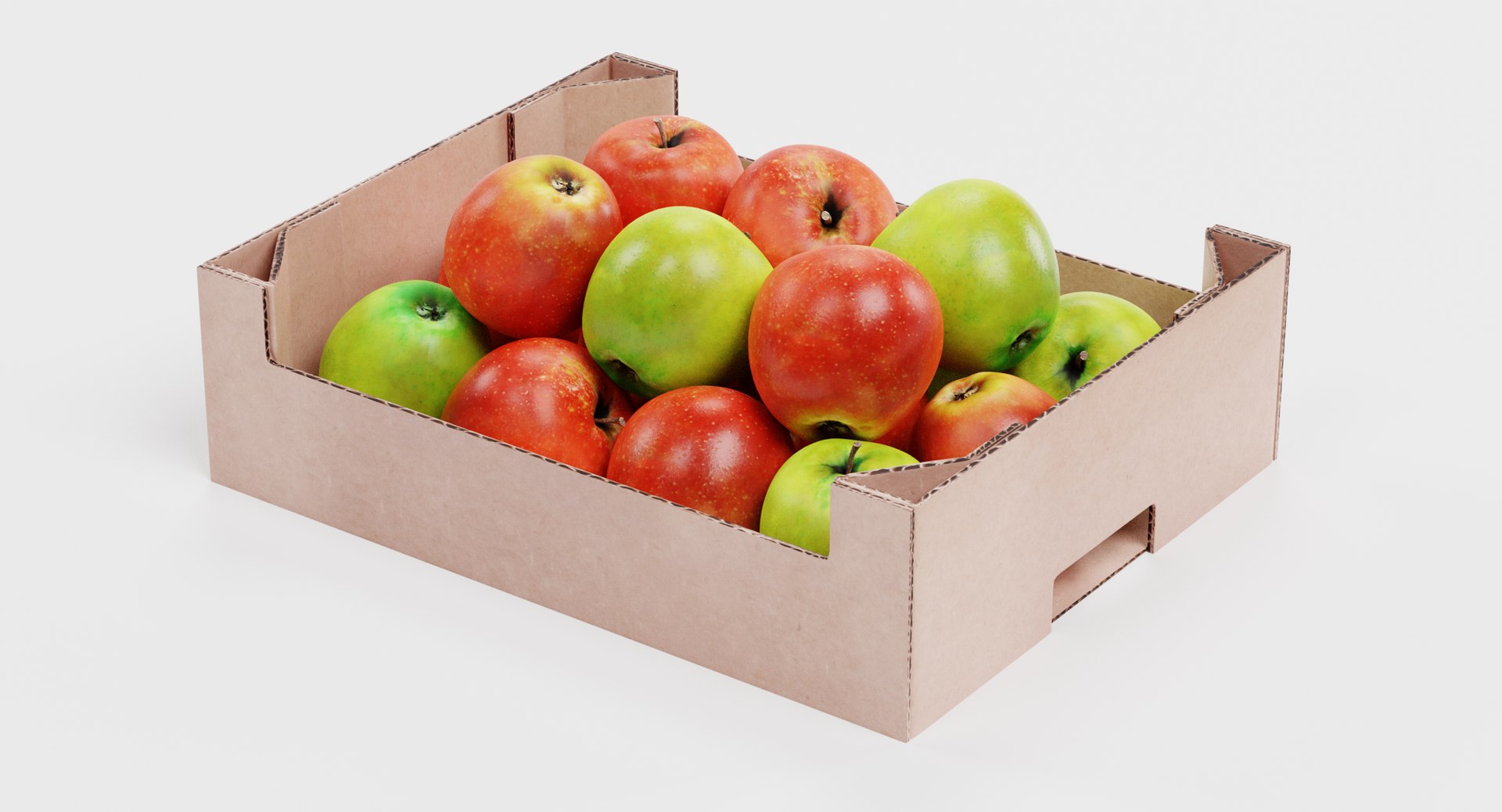Apples Box 3D Model - TurboSquid 1405402