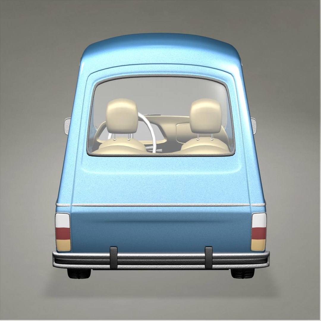 Renault 6 Cartoon Car 3d Max