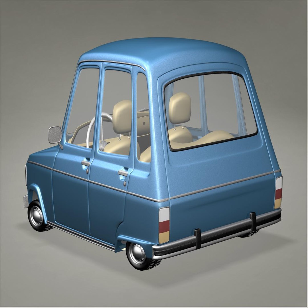 Renault 6 Cartoon Car 3d Max
