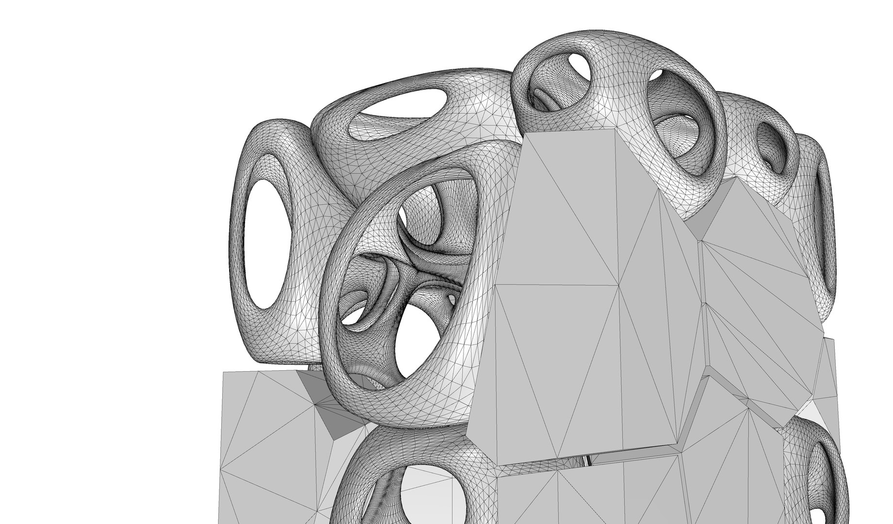 3D Smooth Voronoi Cube Cells 03 - TurboSquid 1822340